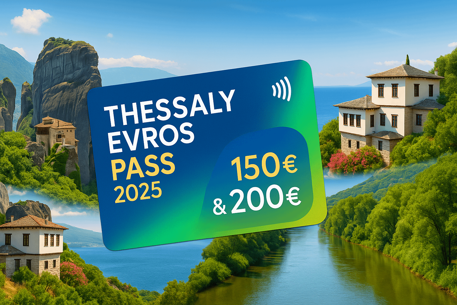 Thessaly Evros Pass 2025: Voucher Διακοπών έως 200€